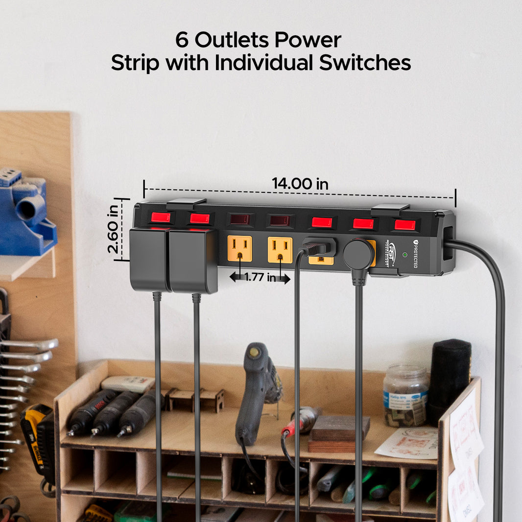 Heavy-Duty Power Strips for Workshop & Job Sites – CRST